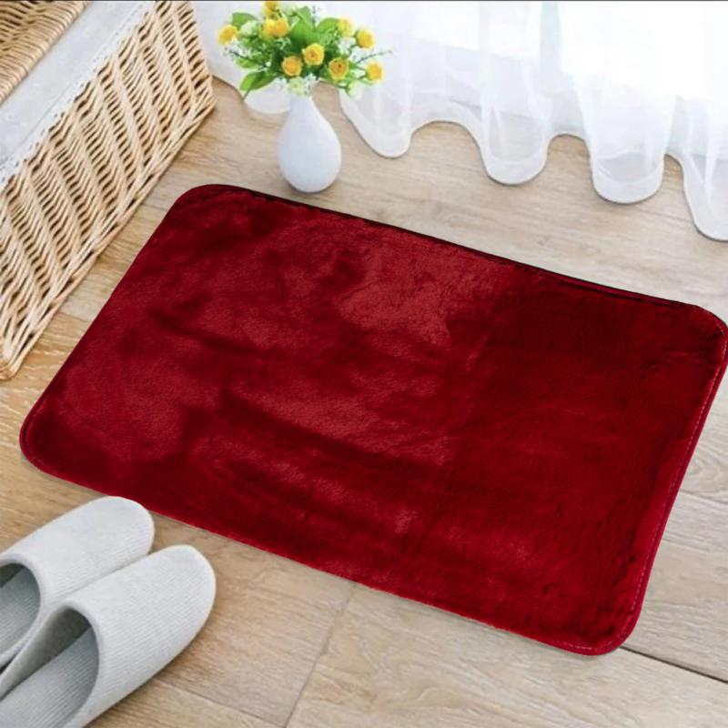 Velvet Plush Comfort Ruby Red Room Mat (100% Anti-Slip) – The June Shop