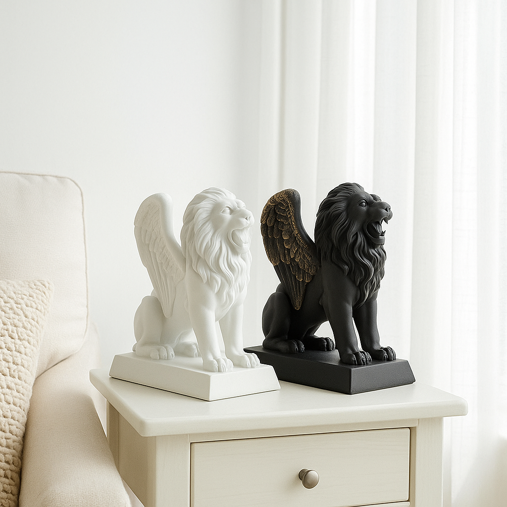 Angel Leandre Monochrome Figurine | Home Decor By The June Shop ...