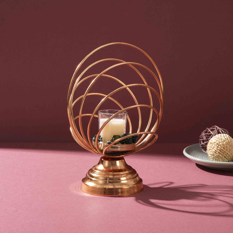 Copper Orb Candle Cradle – The June Shop