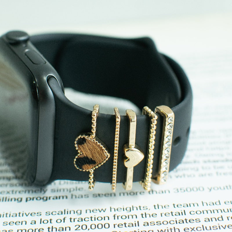 Admirer Gold Smartwatch Band Accessories Set | Apple Watch Band ...