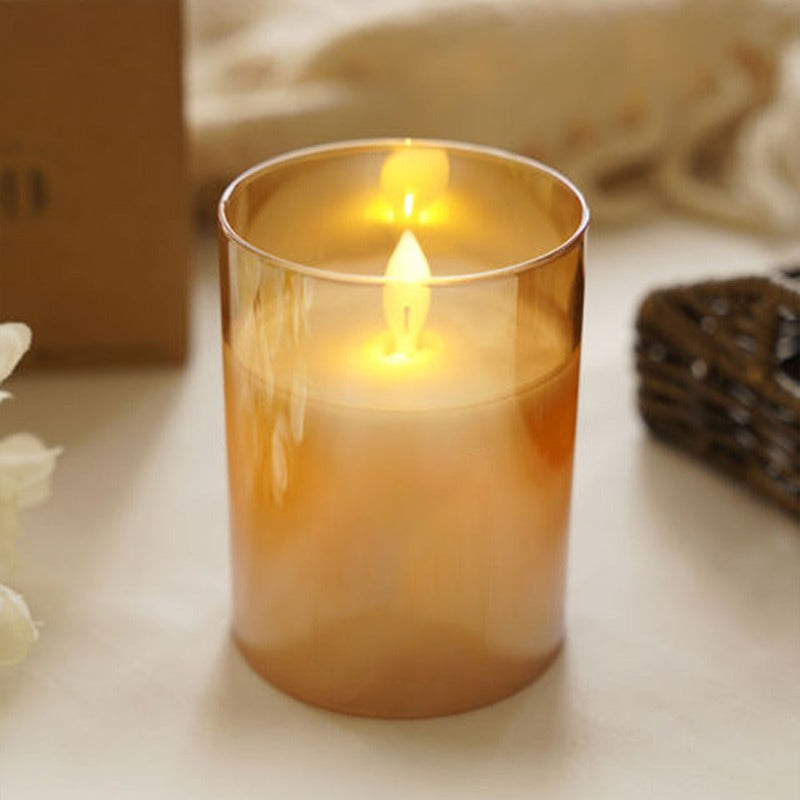 Glowing Ambience Flameless LED Candle (Battery-Operated) – The June Shop