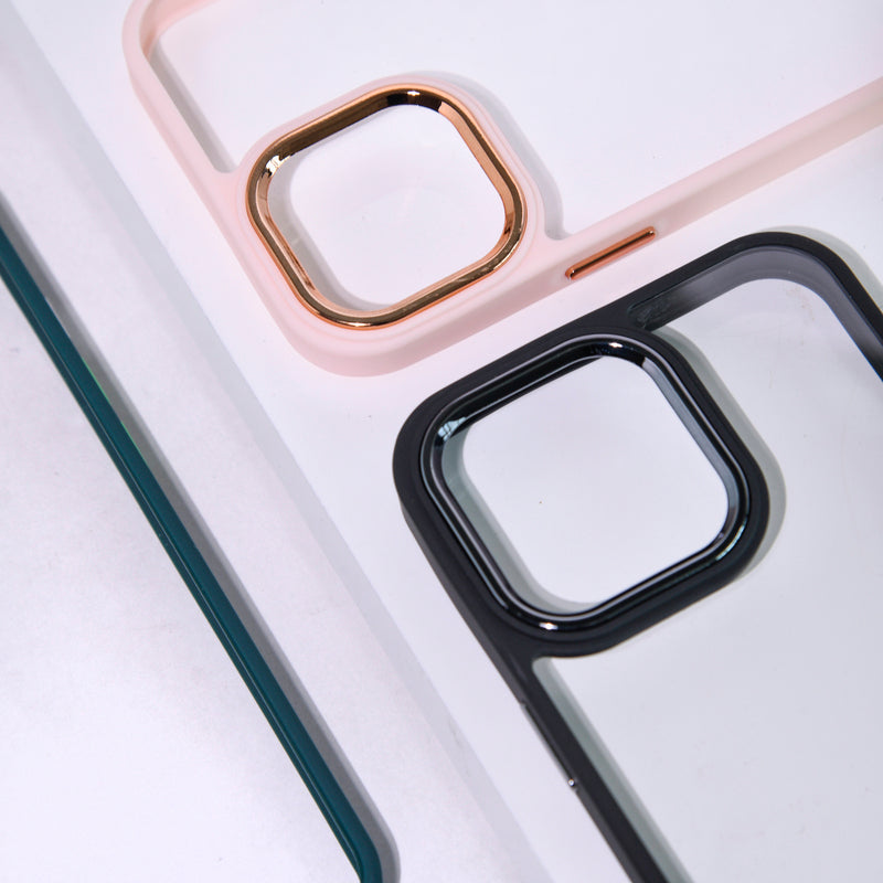 Apple iPhone 13 Acrylic Edge Metallic Transparent Case – The June Shop